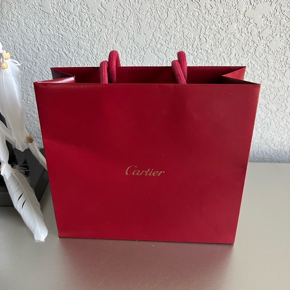 Cartier | Bags | Authentic Red Cartier Gift Bag | Poshmark